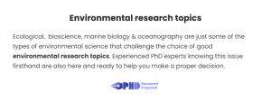 55 Great Environmental Research Topics for Students